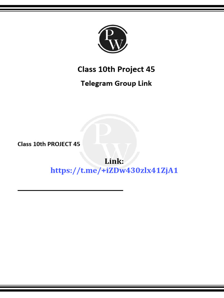 Telegram Group PDF | PDF