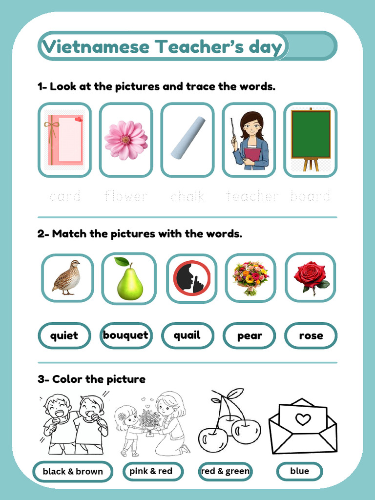 Vietnamese Teacher's Day Activities | PDF