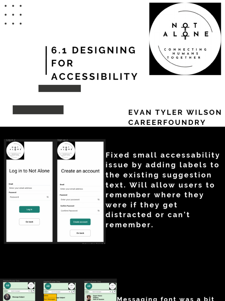 Designing for Accessibility Improvements | PDF