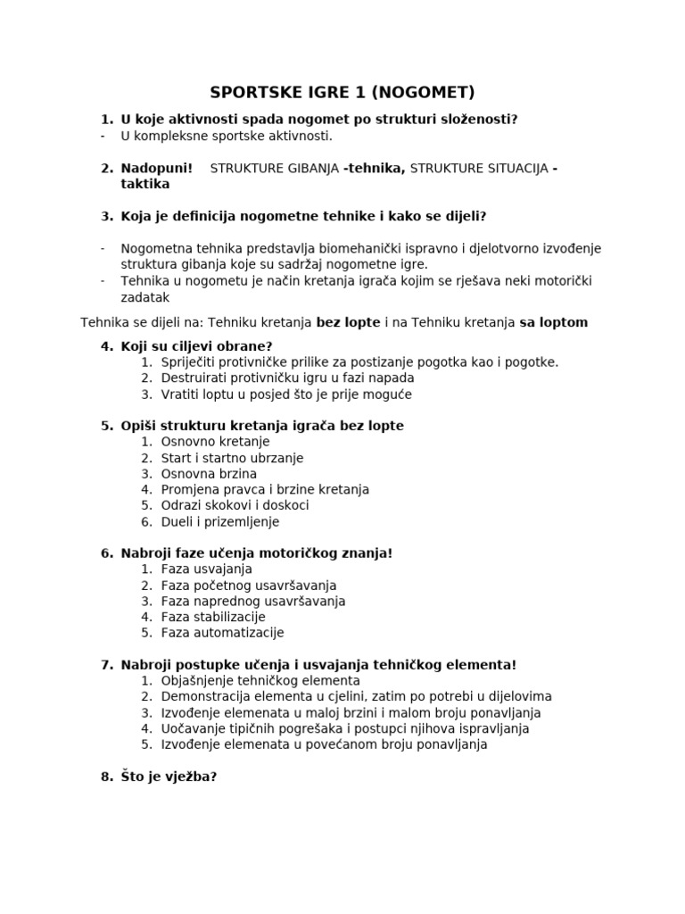 Sportske Igre 1 | PDF