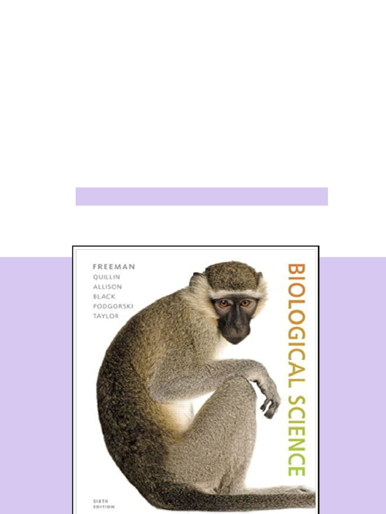 Solution Manual for Biological Science 6th Edition by Freeman Quillin ...