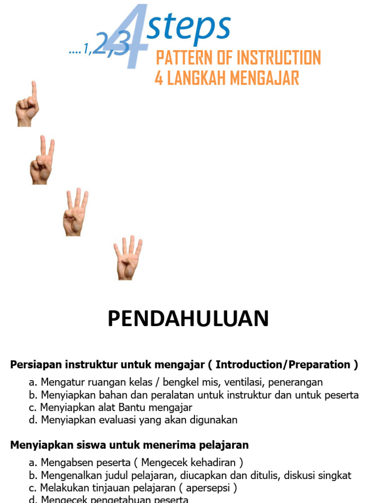 2b-Empat Langkah Mengajar | PDF