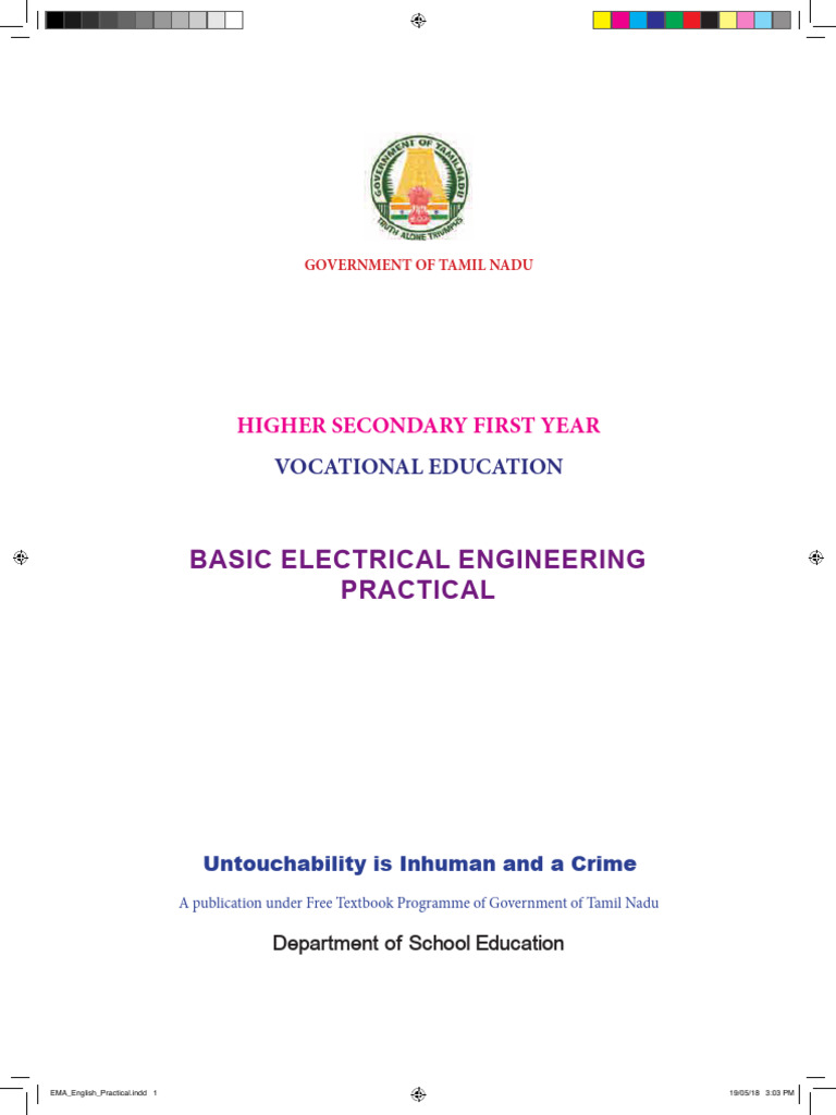 11th Basic Electrical Engineering Practical Book English Medium | PDF | Fuse (Electrical ...