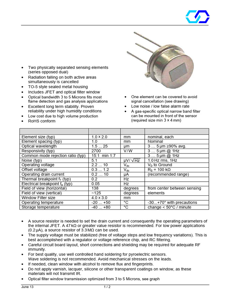 Kube Pyroelectric Ar172 2 | PDF | Electrical Engineering | Electricity