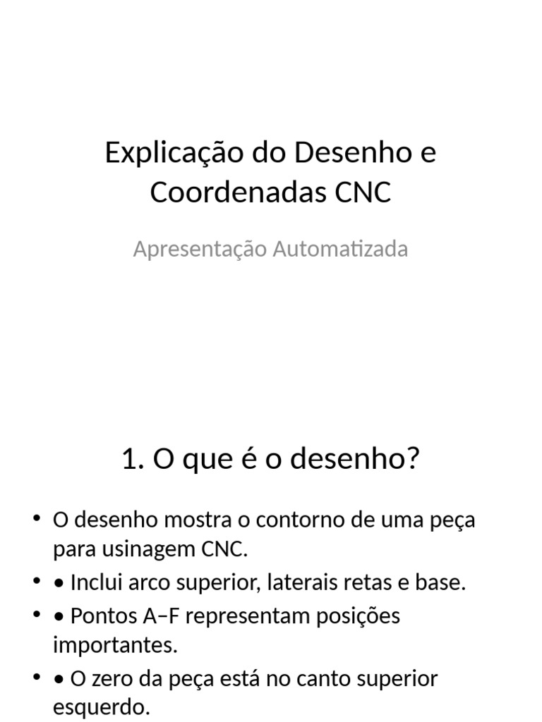 Apresentacao Coordenadas Cnc | PDF