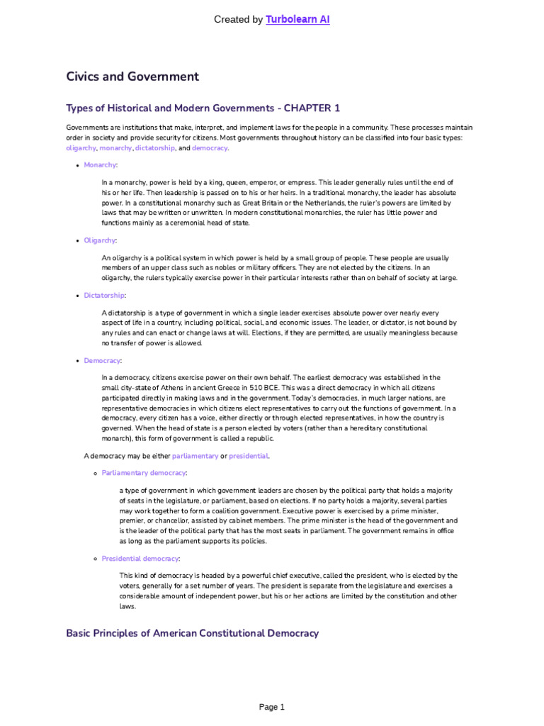 Social Studies Note GED by TurboAi | PDF | United States Congress ...