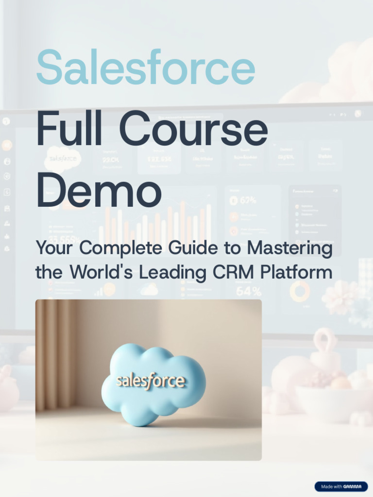 Salesforce Full Course Demo | PDF | Customer Relationship Management ...