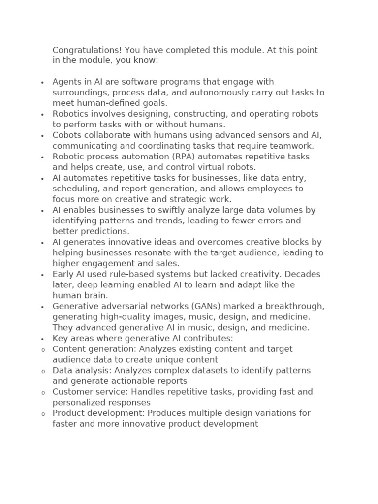 Module 3 Summary | PDF | Artificial Intelligence | Intelligence (AI ...