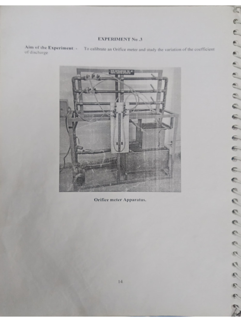 Calibrating an Orifice Meter Experiment | PDF | Pressure Measurement ...