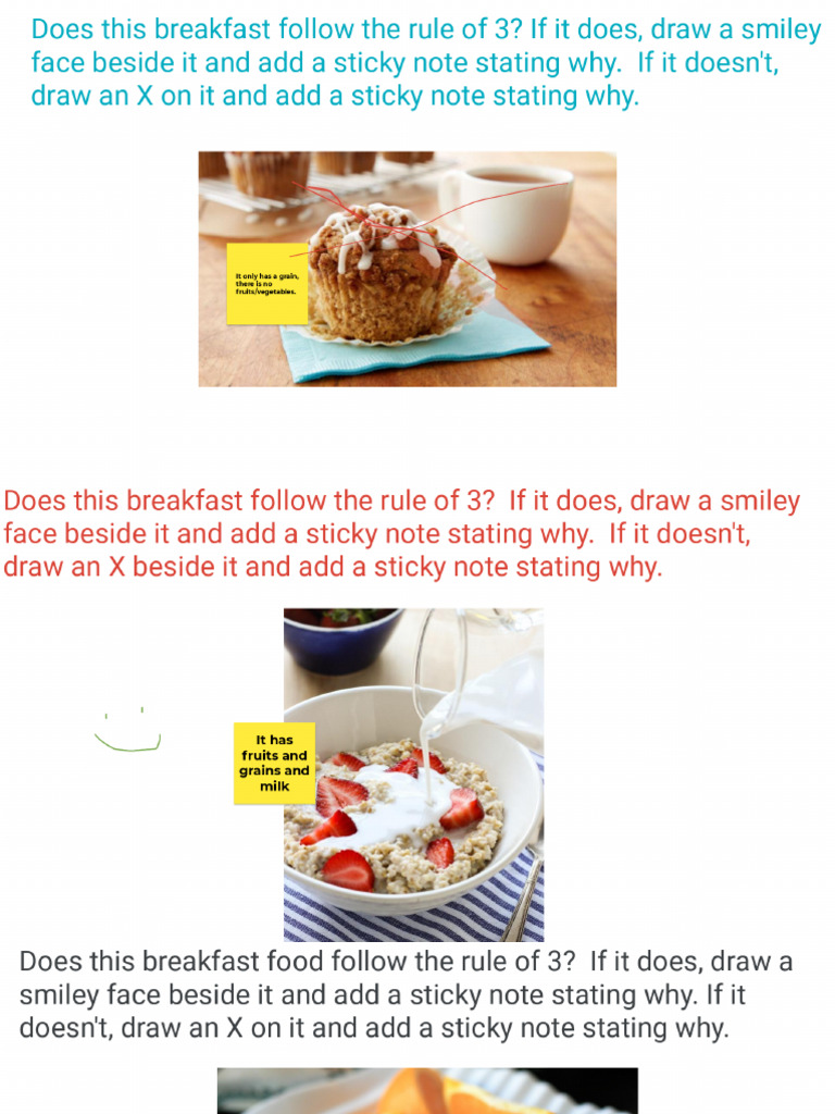 Copy of Rule of 3 Breakfast Assignment | PDF