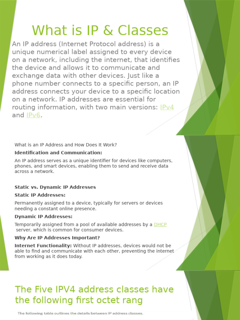 What Is IP & Classes - Lab 04 | PDF