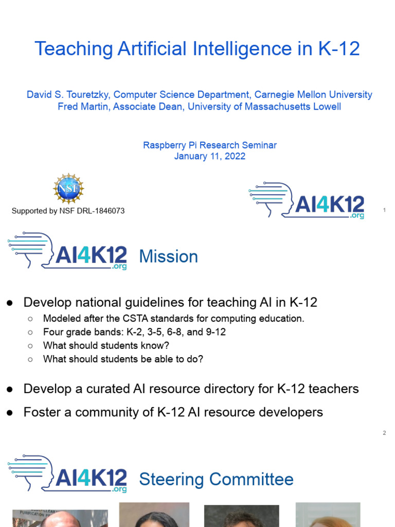 K-12 AI Education Guidelines and Resources | PDF | Artificial ...