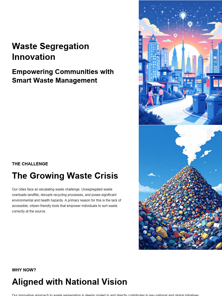 AI Waste Segregation Web App Solution | PDF | Waste Management | Waste