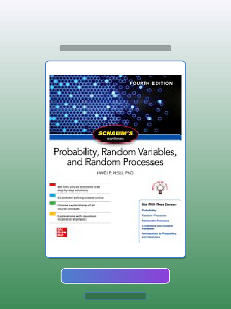 Test Bank For Schaums Outline of Probability Random Variables and ...