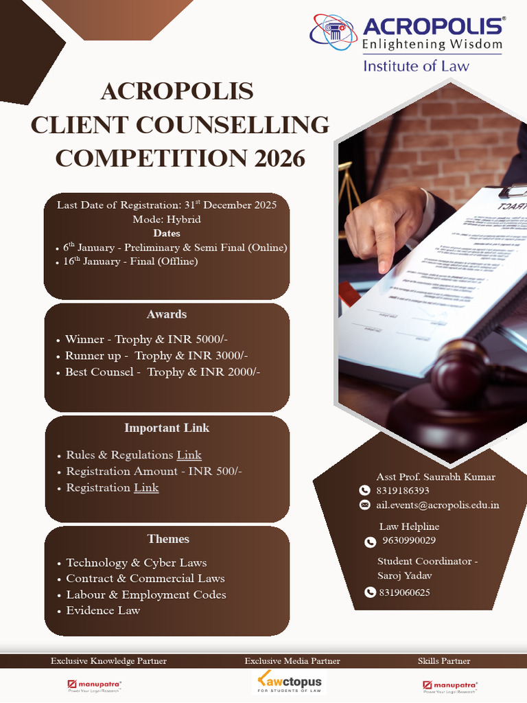 Client Counselling Competition 2026 Details | PDF