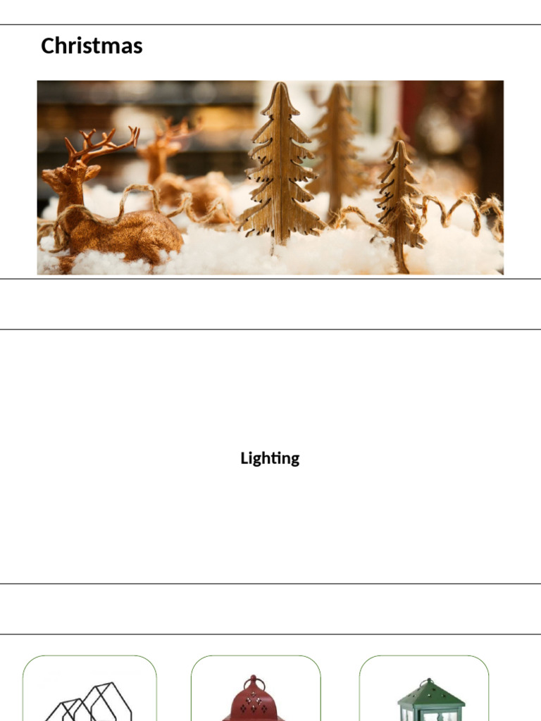 Christmas Decor and Lighting Essentials | PDF