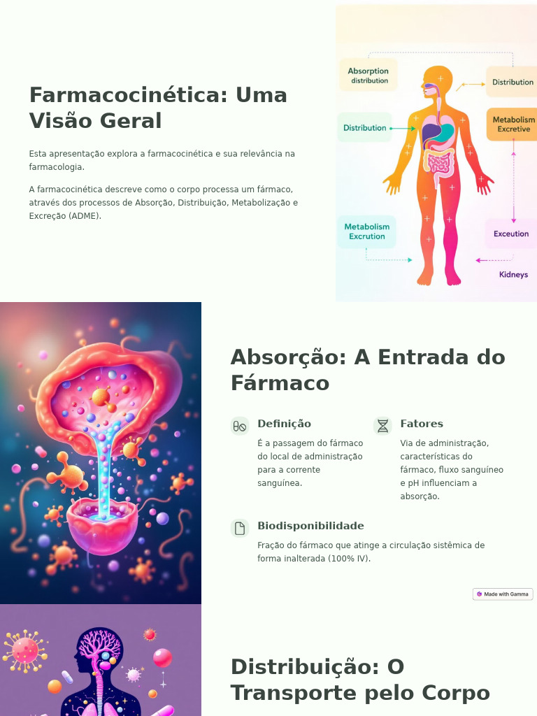 Farmacocinetica Uma Visao Geral (1) | PDF | Farmacocinética | Farmacologia