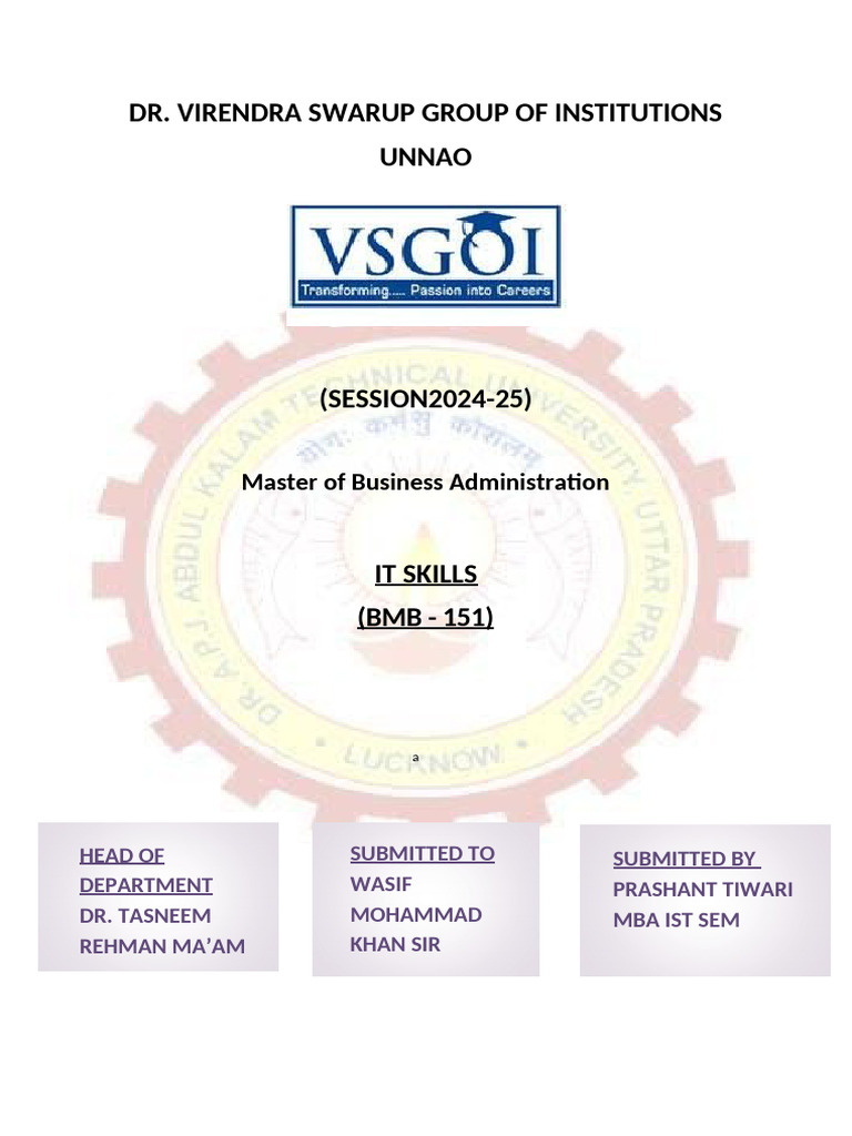 Prashant Tiwari It Skills Project | PDF | Operating System | File ...