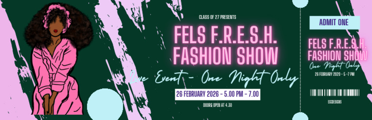 Fels FRESH Fashion Show Ticket Version 2 | PDF