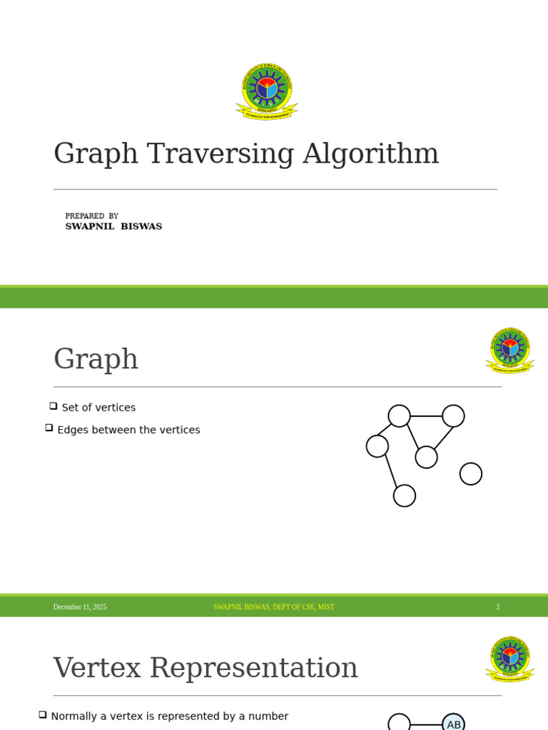 Introduction To Graph Implementation and BFS | PDF | Vertex (Graph ...
