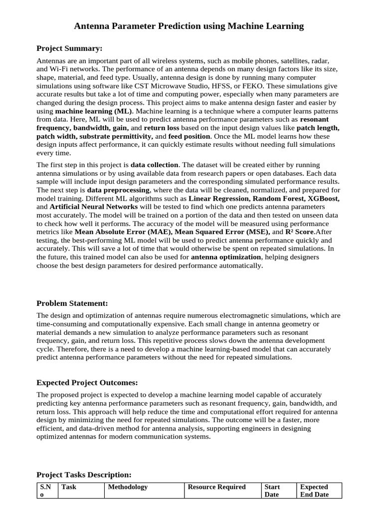 Machine Learning for Antenna Design | PDF | Machine Learning | Antenna ...