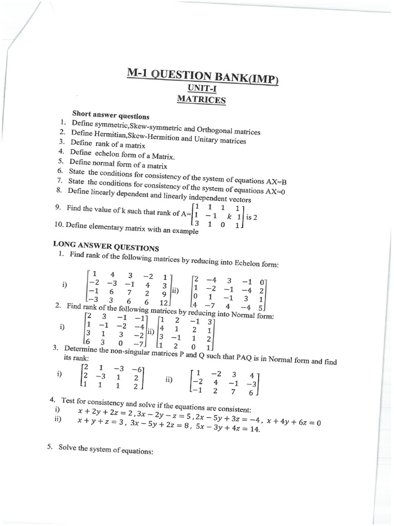 M1 Important QA | PDF