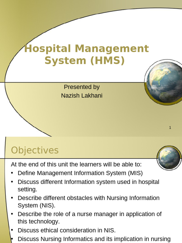 Lm Unit-xv Hospital Management System (1) | PDF | Electronic Health ...