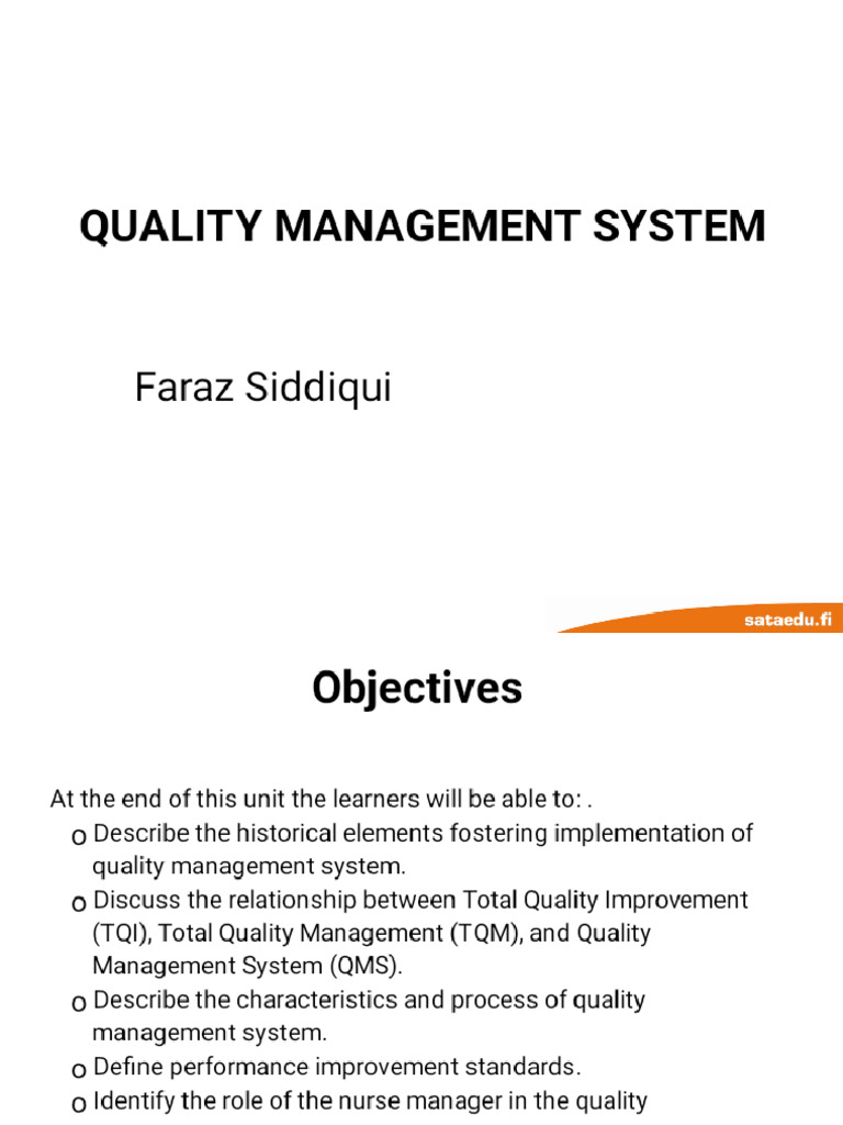 Unit-Xiii Quality Management System (1) - Phoenix | PDF