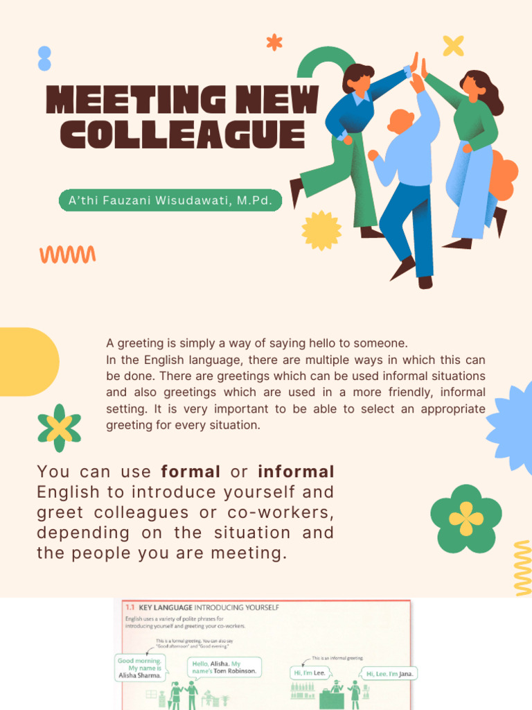Introducing Yourself to New Colleagues | PDF | Politics Of Turkey