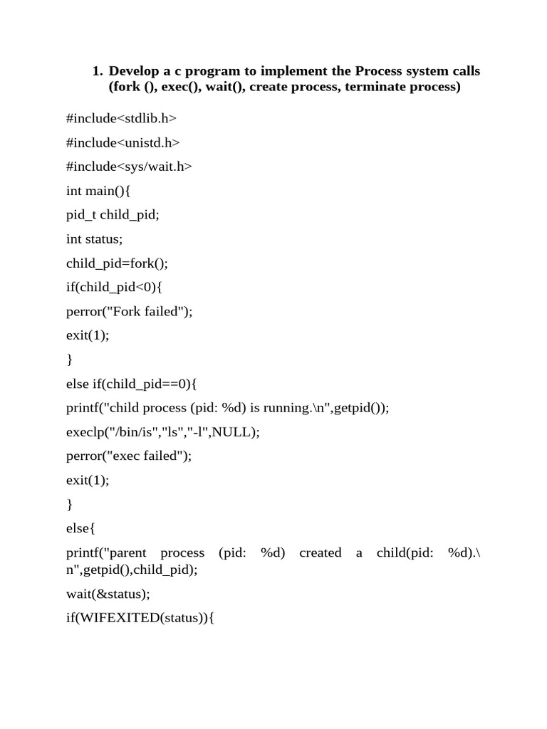 Operating System Manual (1) | PDF | Software Development | Computer ...