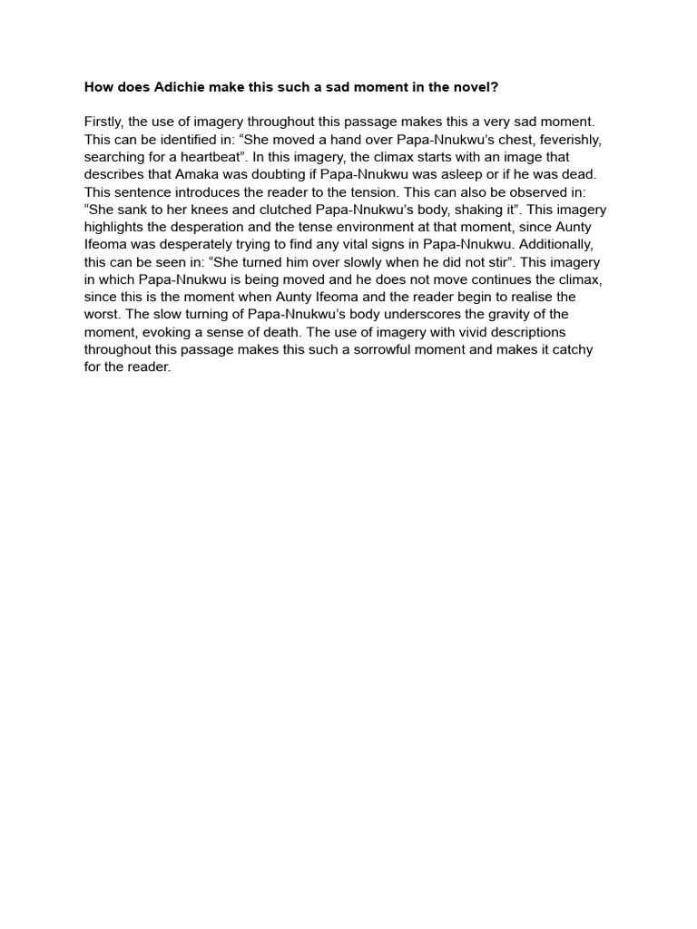 Essay Purple Hibiscus | PDF