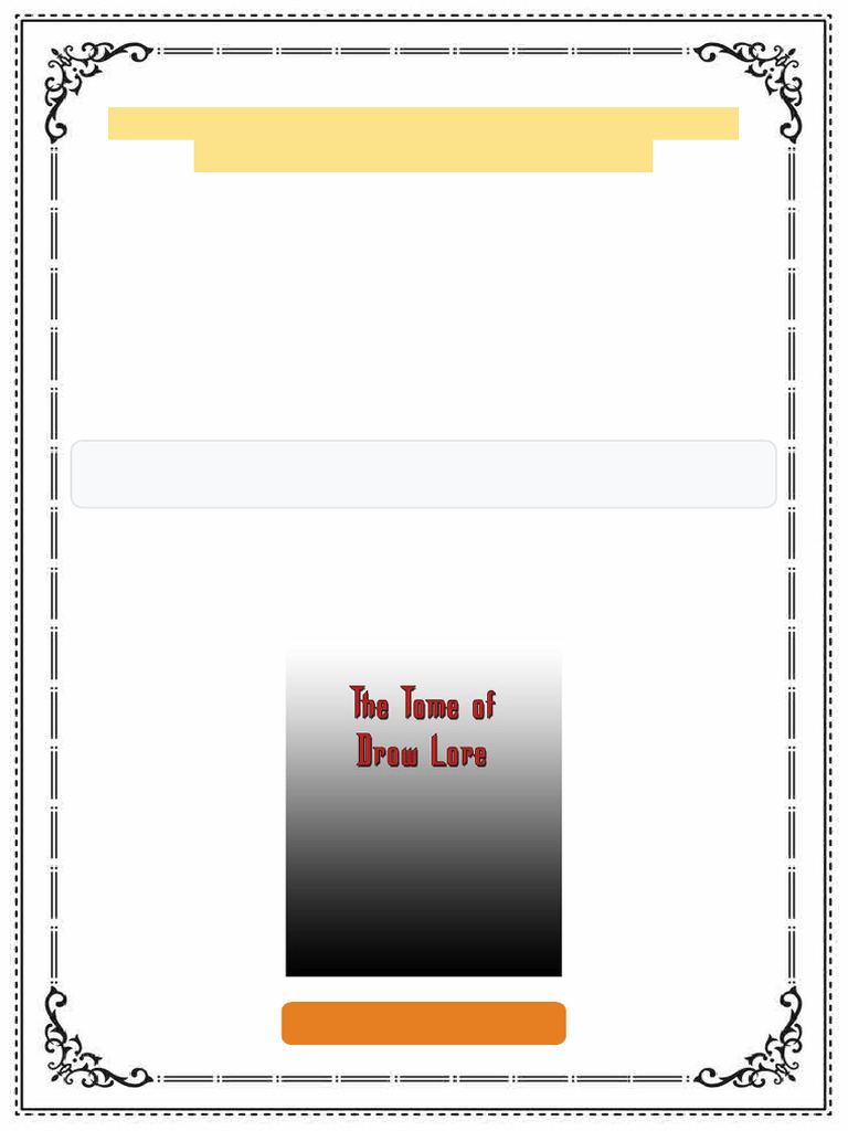 Tome of Drow Lore D20 Greg Lynch ebook browser-version | PDF | Elf ...