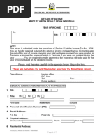 TIN Registration Form for Individuals | PDF | Identity Document | Taxes