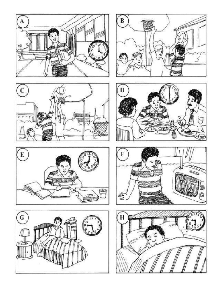 Daily Routine Picture | PDF