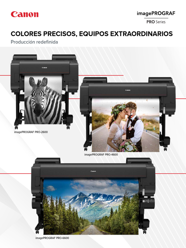 Imageprograf Pro 2600_pro 4600_pro 6600_brochure Ipf Pro Series | PDF ...