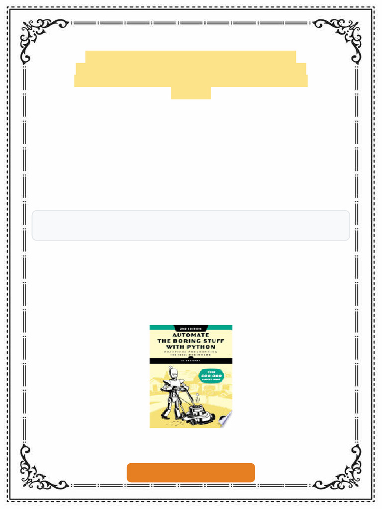 Automate the Boring Stuff with Python Practical Programming for Total ...