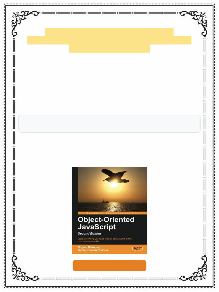 Object Oriented JavaScript 2nd Edition Stoyan Stefanov ebook extended ...