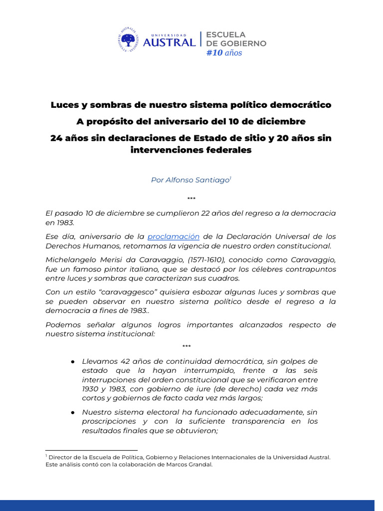 Informe de 42 de Democracia VF 11-12-2015 | PDF | Gobierno | Argentina