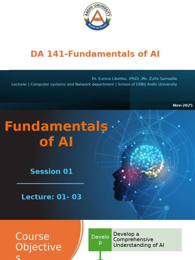 Session 01 Introduction to AI | PDF | Artificial Intelligence ...
