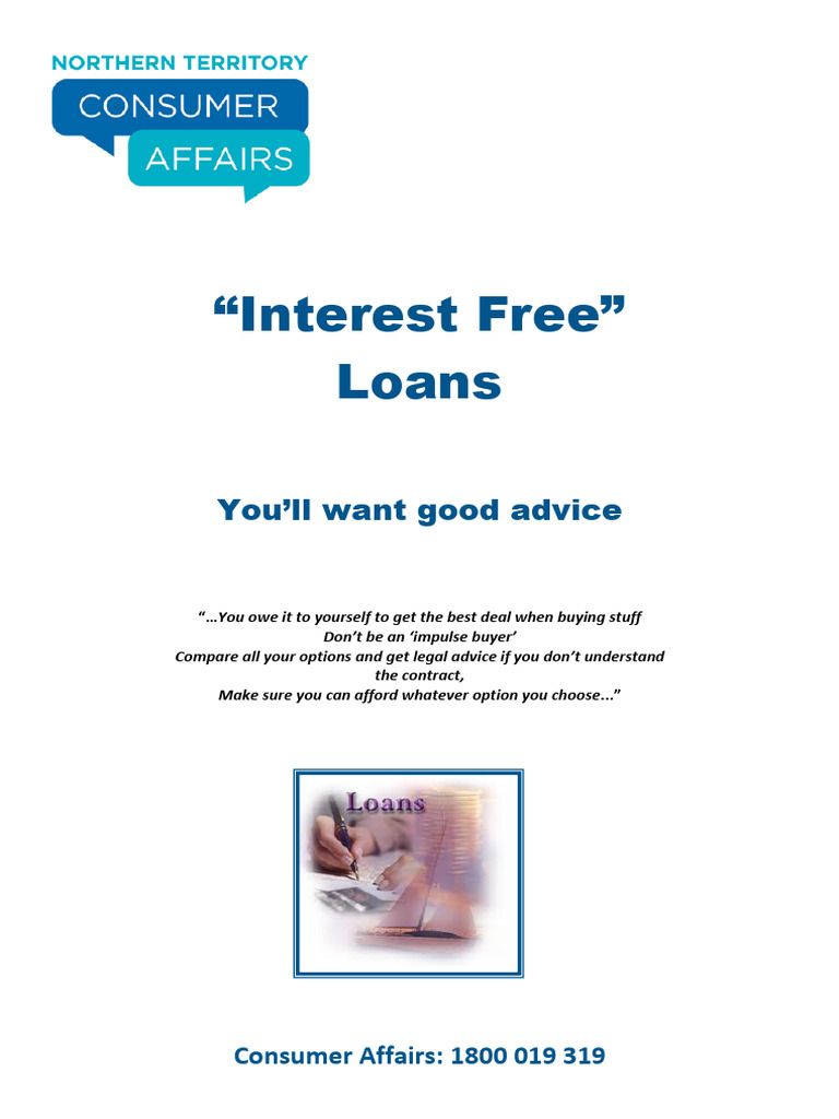 Interest Free Loans Brochure | PDF | Interest | Credit