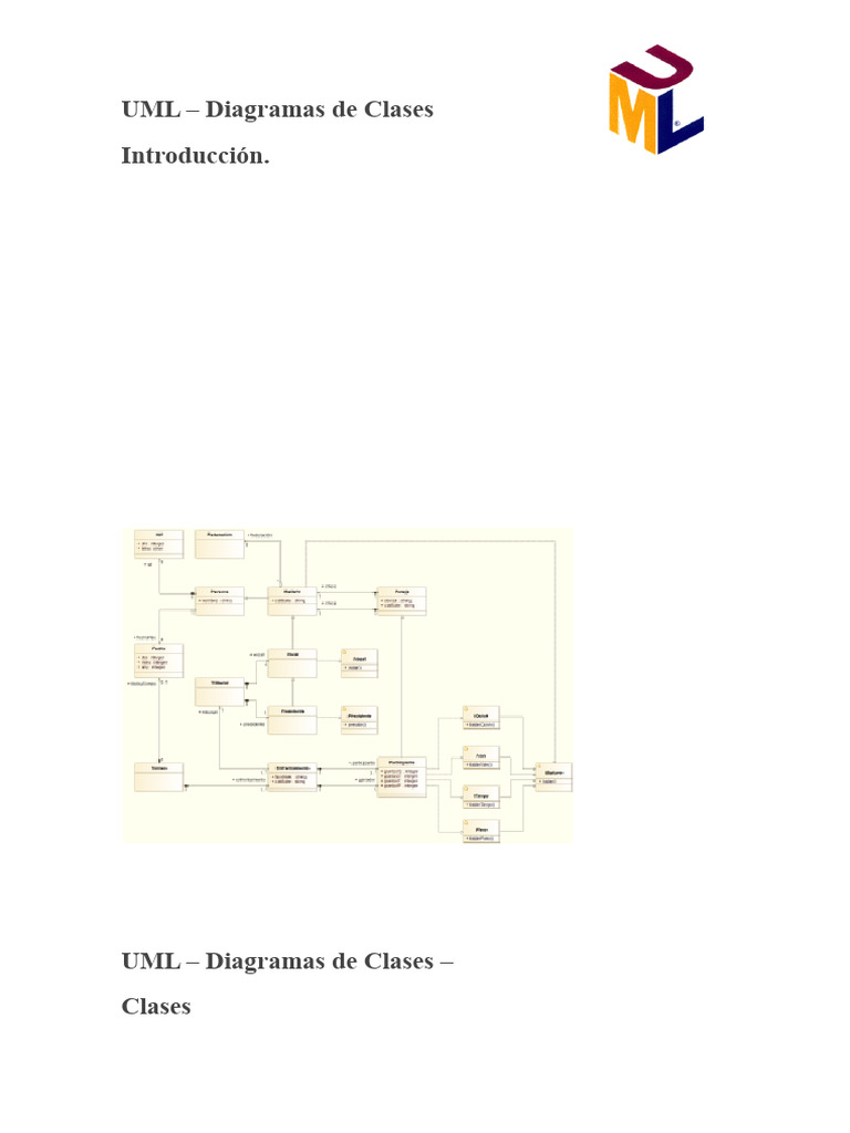 Diagramas de Clases en UML: Guía Completa | PDF | Lenguaje de modelado ...