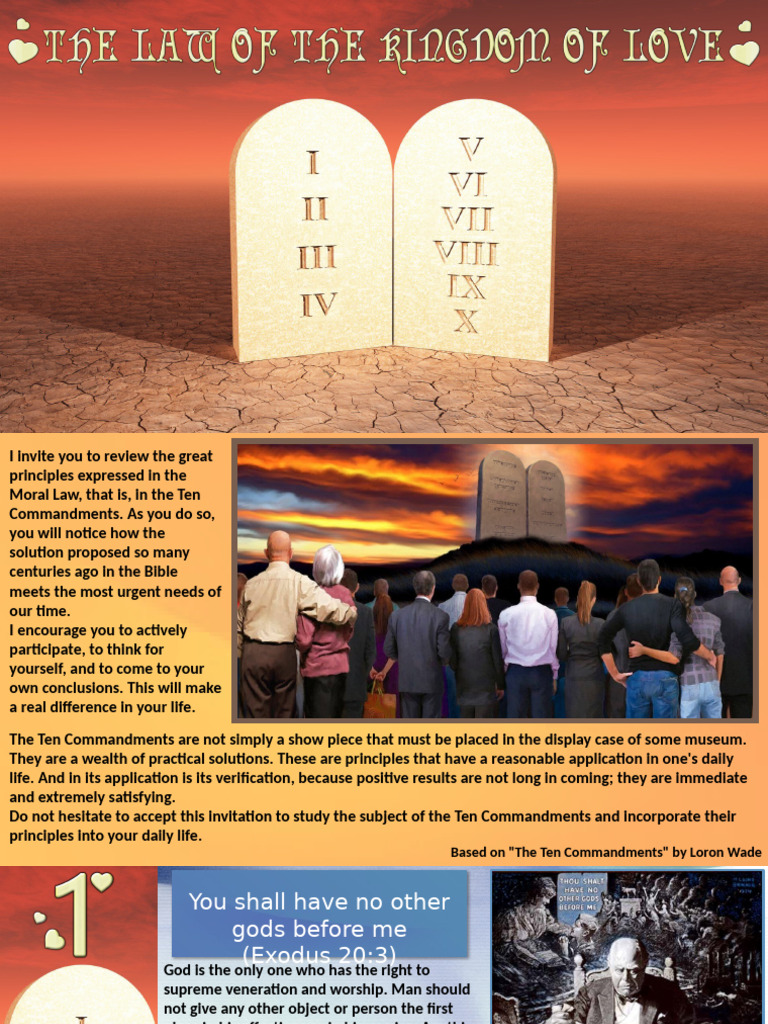 The Law of the Kingdom of Love | PDF | Ten Commandments | Religious ...