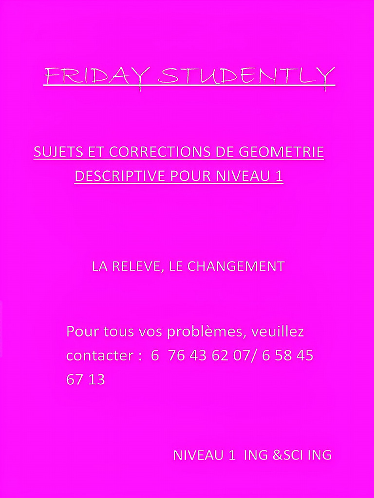 Anciens Sujets Corrigés en Geodes | PDF