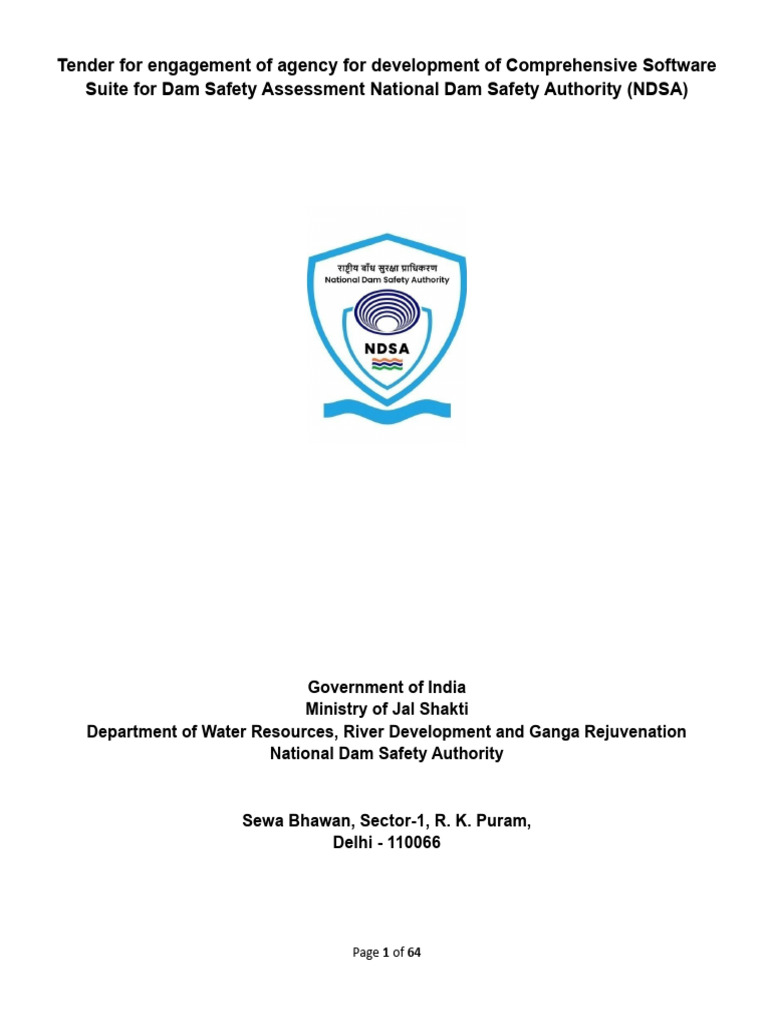 Tender For Engagement of Agency For Development of Comprehensive ...