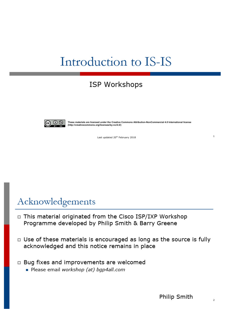 05 ISIS Introduction | PDF | Routing | Osi Protocols