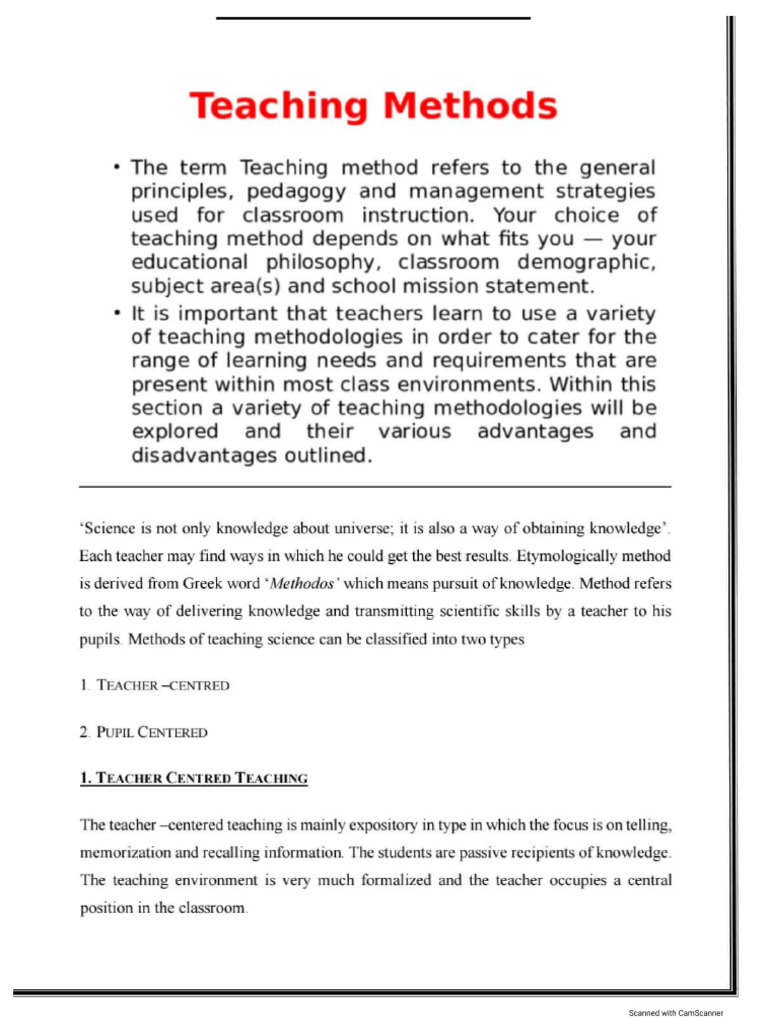 PDF 1.3 Methods of Teaching in Science-1-36!1!16 | PDF
