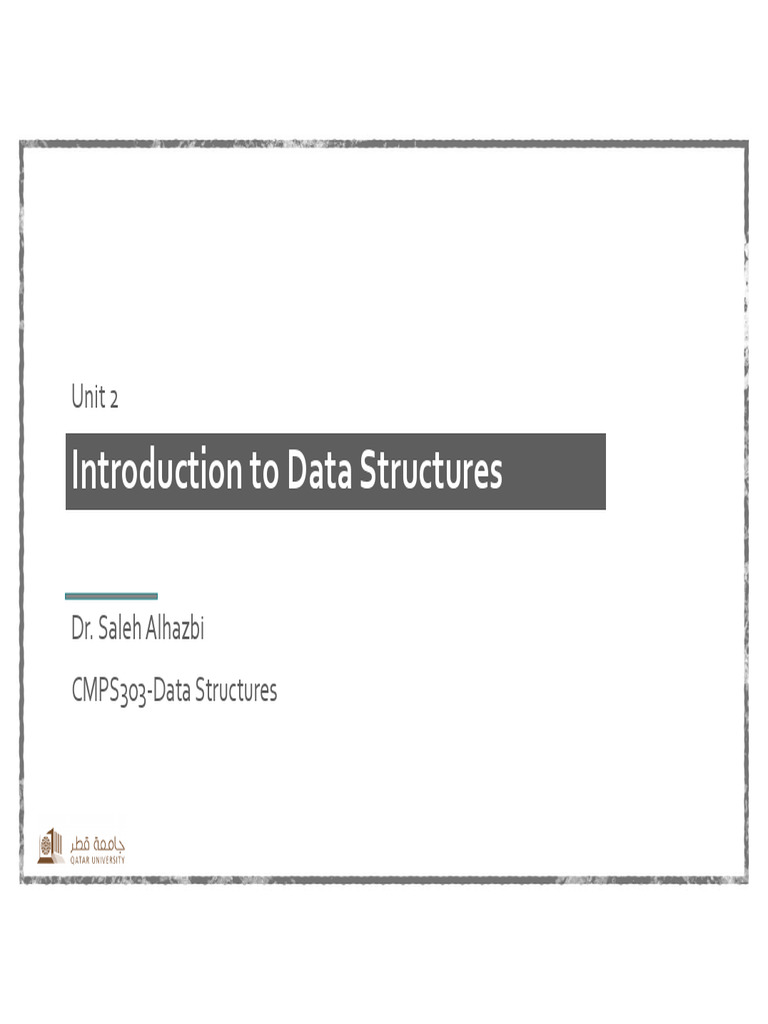 Unit2 | PDF | Data Structure | Data