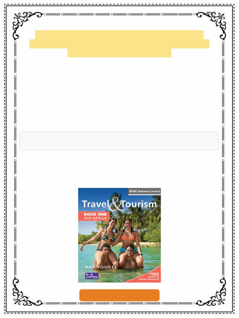 Travel Tourism For BTEC National Book 1 3rd Ed Edition Ray Youell Ebook ...