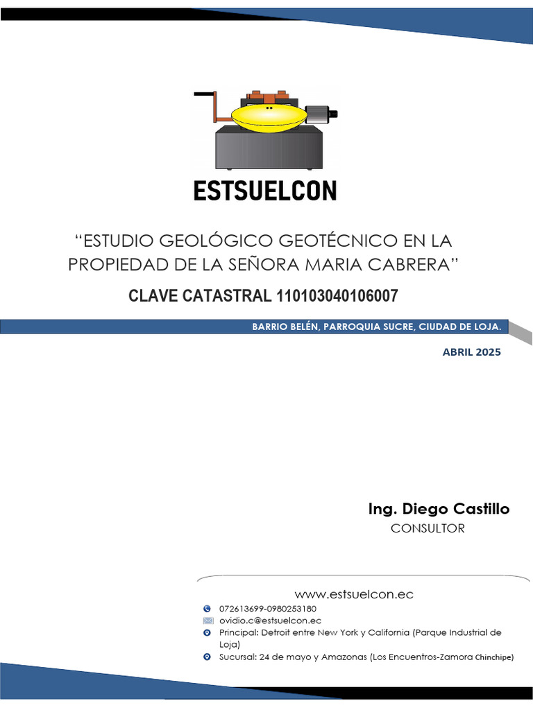 INF GEO GEOT SRA MARIA CABRERA_PDF-signed | PDF | Fundación (Ingeniería ...