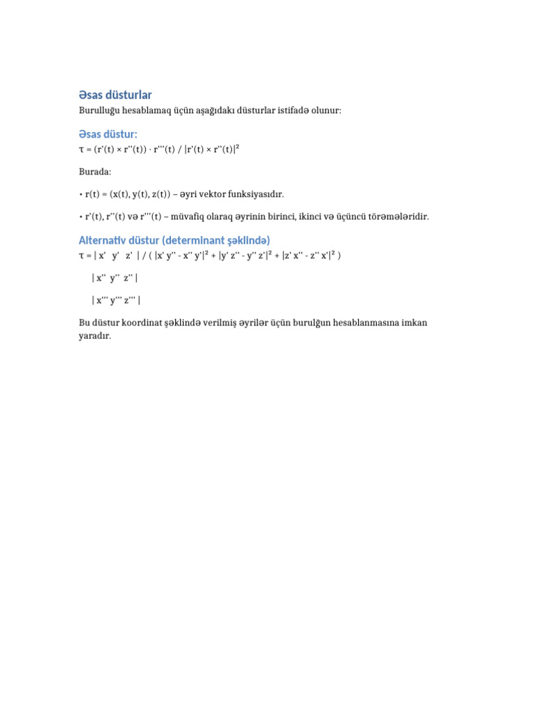 burulma_dusturlari | PDF
